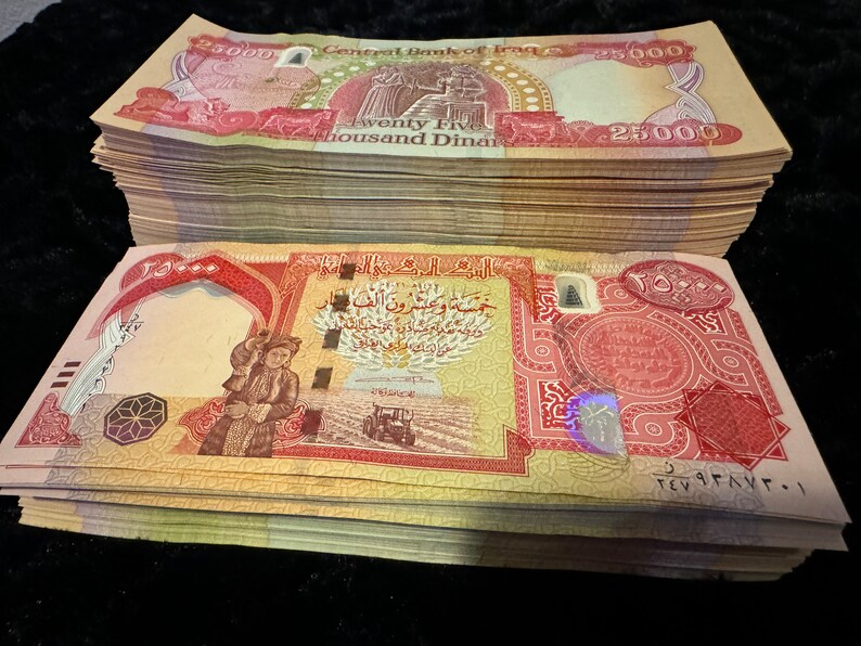 Buy 250,000 Iraqi Dinars 10 X 25,000 IQD Banknotes 100% Trusted Genuine ...