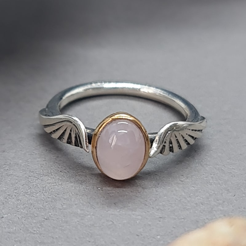 Rose Quartz Ring - Etsy