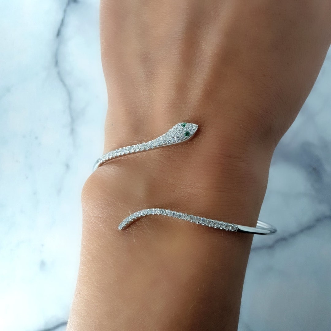 Medusa Bracelet, Snake Bracelet, Snake Cuff, Adjustable Snake Bracelet ...