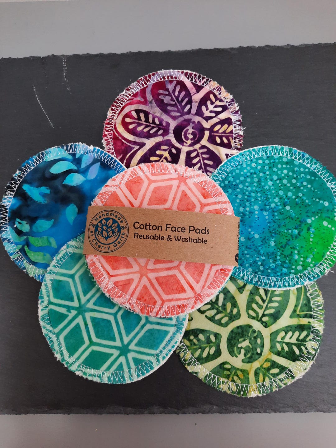 Reusable Cotton Face Pads With Wash Bag: Boho Makeup Remover Wipes ...