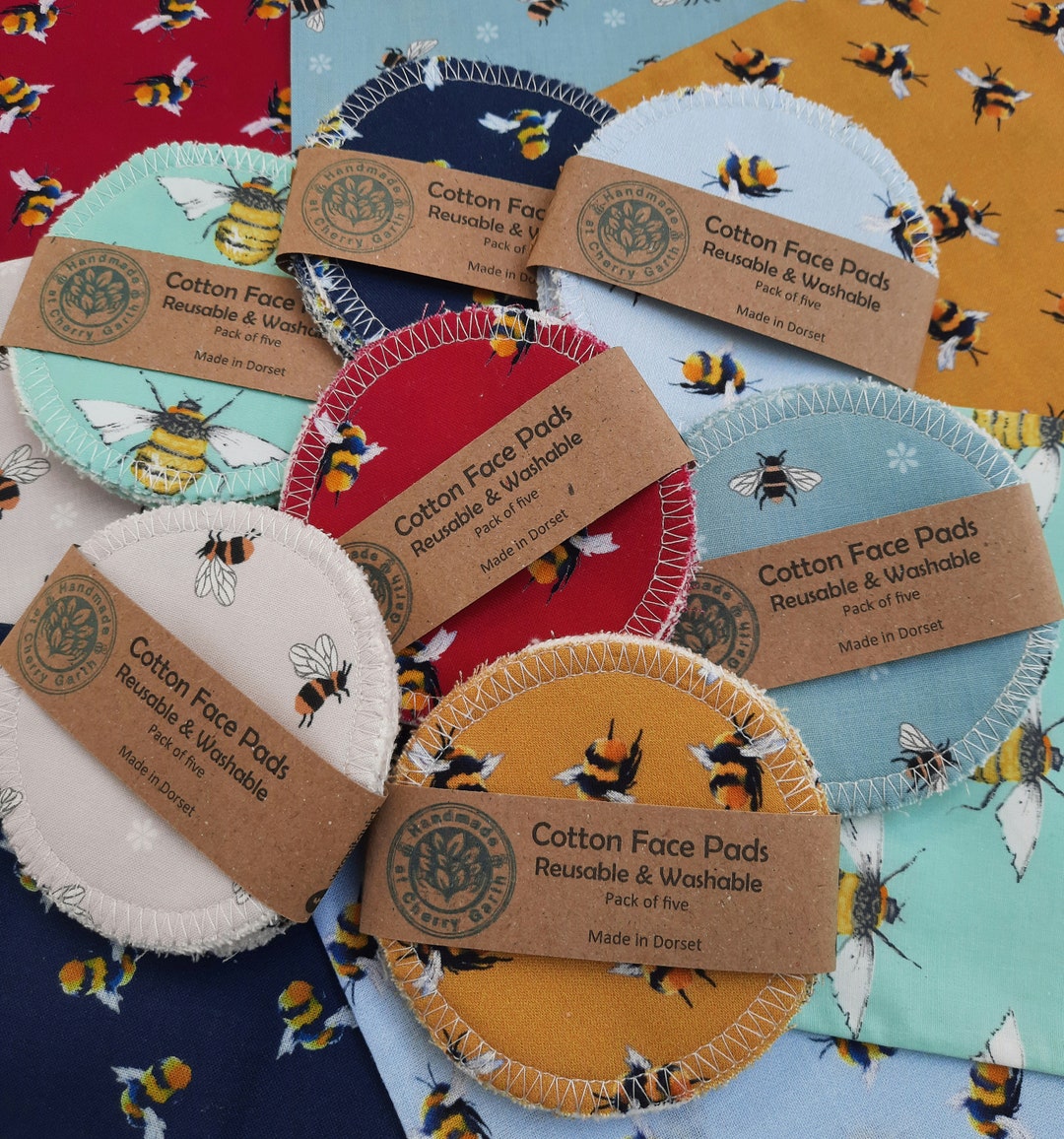 Reusable Cotton Face Pads / Little Wash Bag / Make up Remover Pad ...