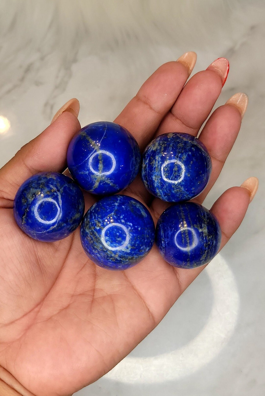 Celestial Lapis Lazuli Crystal Sphere/the Wisdom Stone/crystal Ball ...