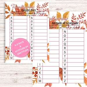 Thanksgiving Printable Games Selfie Scavenger Hunt Party Games 12 Game ...