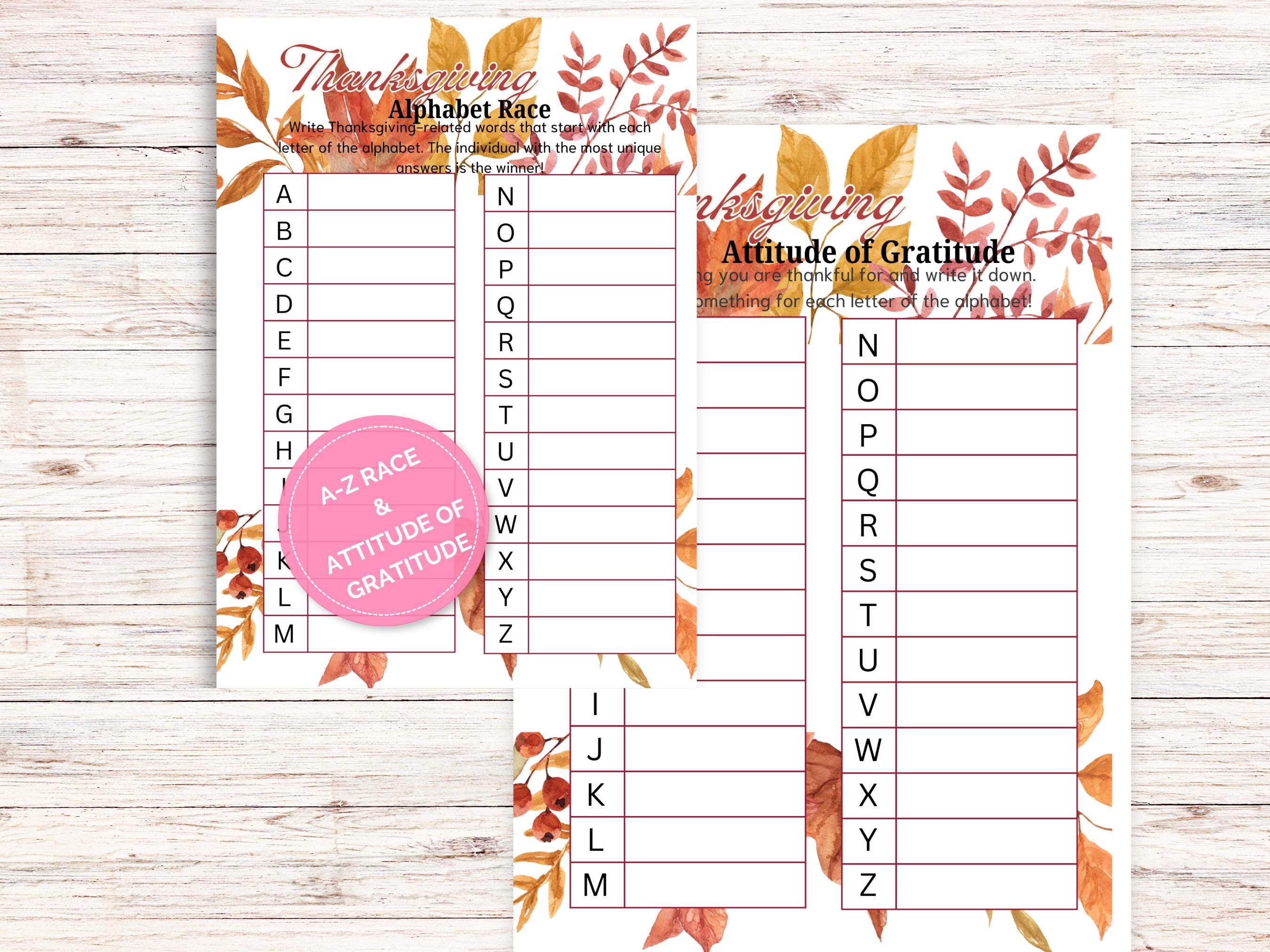 Thanksgiving Printable Games Selfie Scavenger Hunt Party Games 12 Game ...