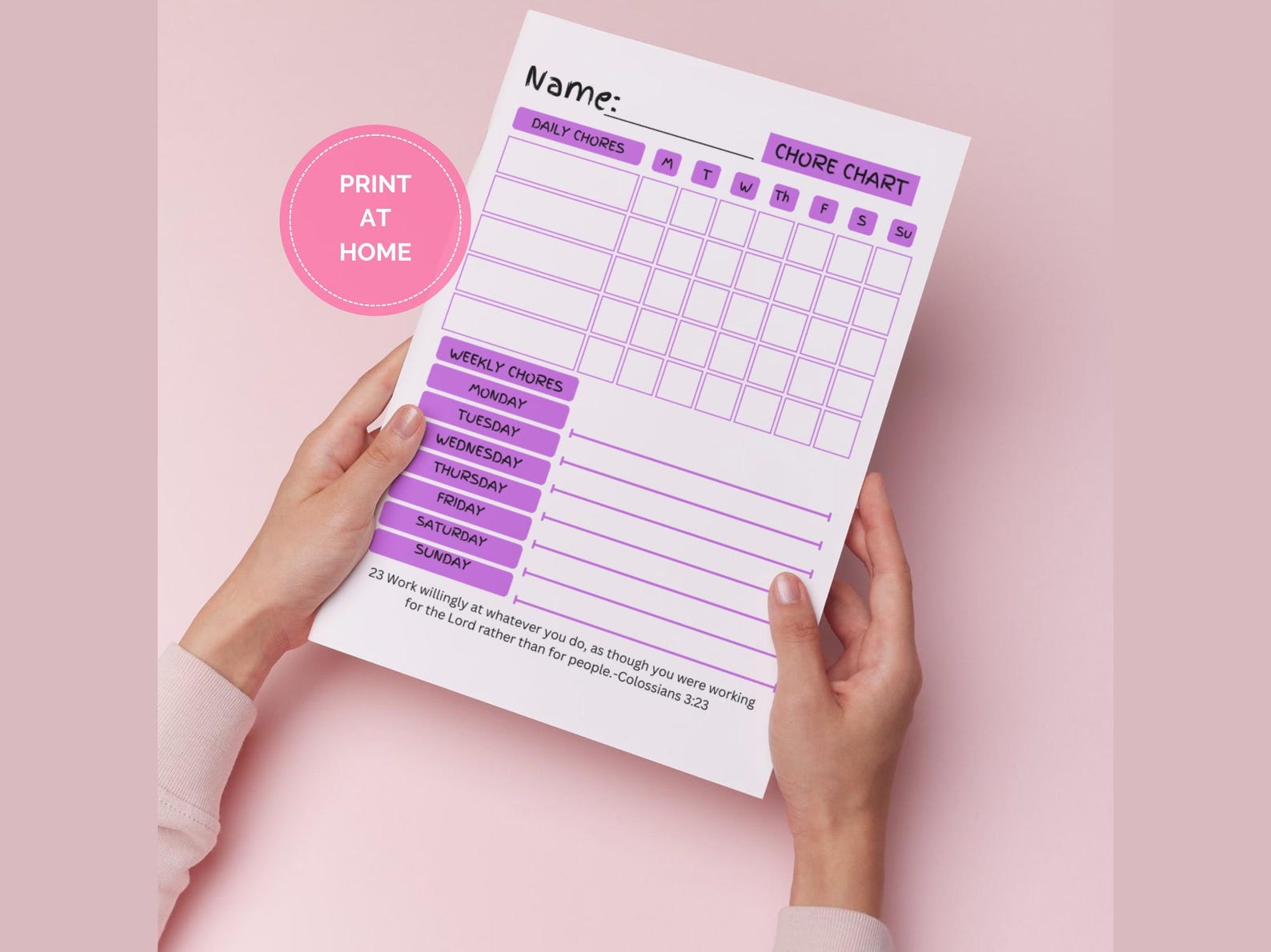 Complete Chore Chart System for Kids Daily and Weekly Chores and ...