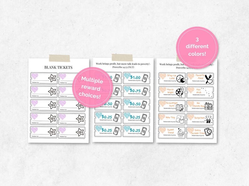Complete Chore Chart System for Kids Daily and Weekly Chores and ...