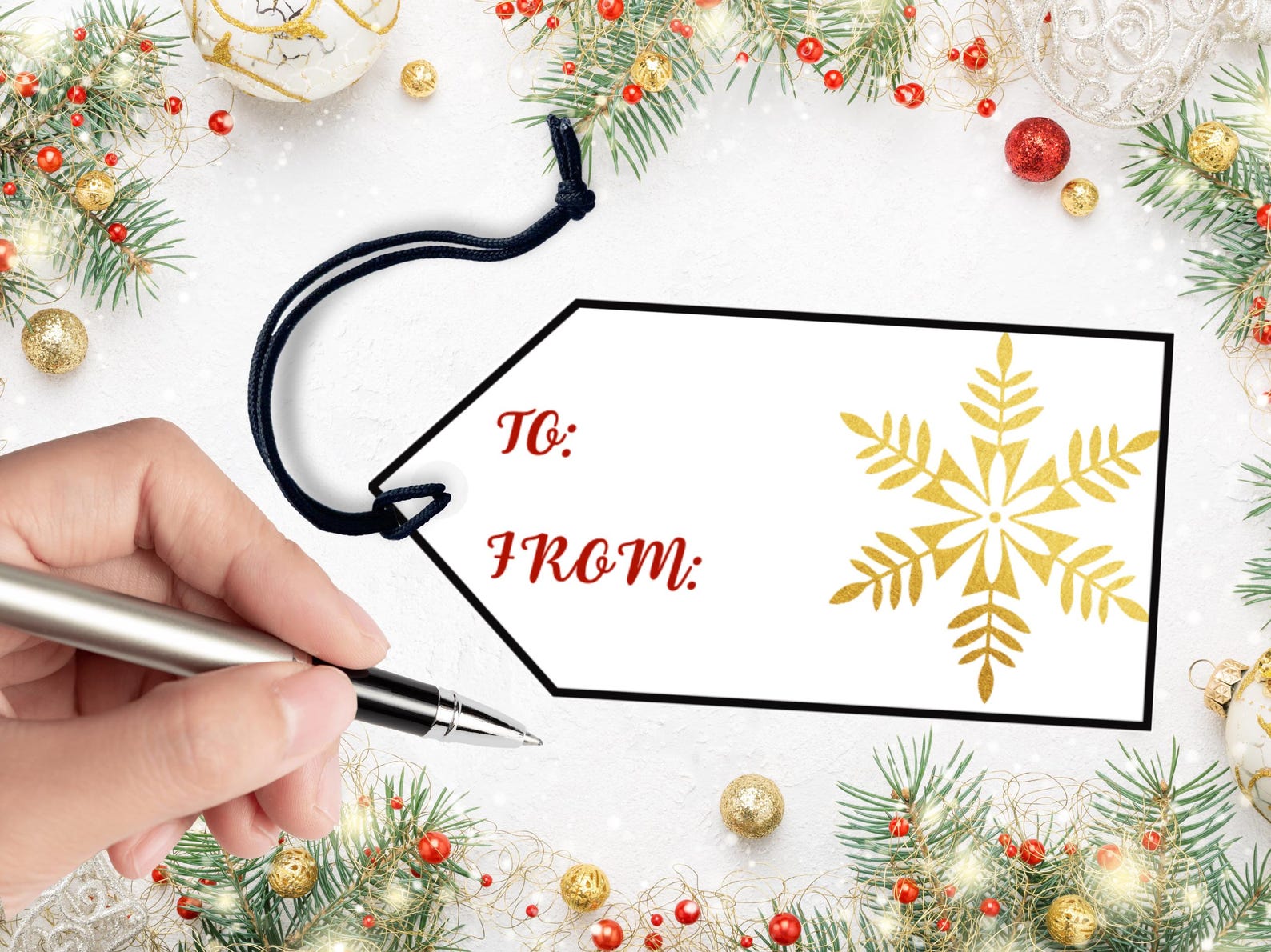 Printable Christmas Gift Tags to and From Something to Wear Something ...