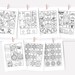 Printable Christmas Coloring Bookmarks: DIY Holiday Activity (PDF) - Etsy
