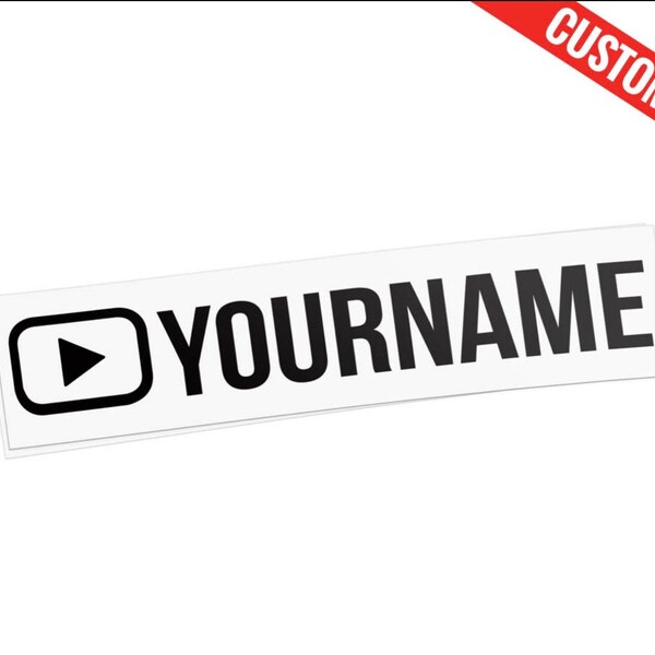 Youtube Logo Sticker - Etsy