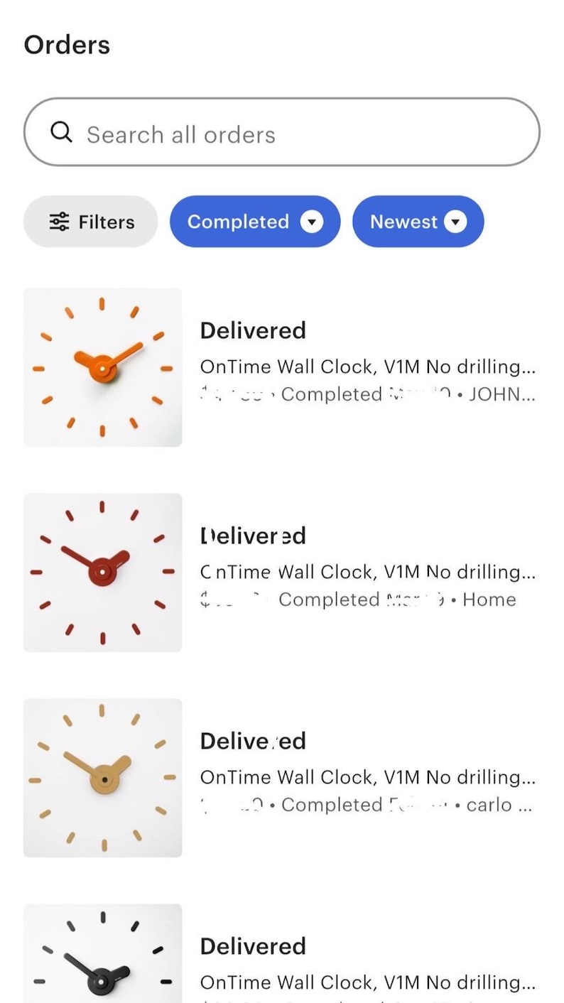 Ontime Wall Clock, V1M No Drilling Wall, Carrot Orange, 48-60 Cm. (19.5 ...