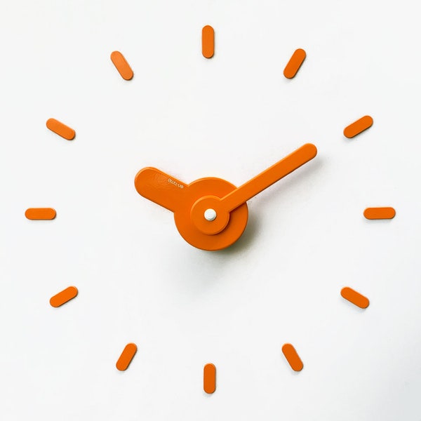 Orange Clock - Etsy