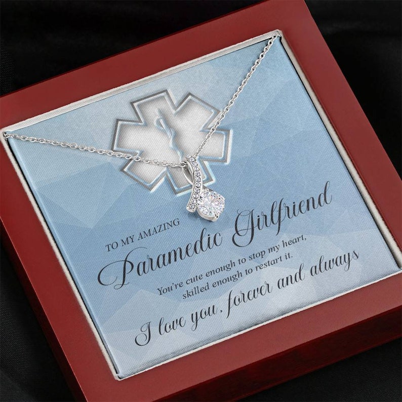 To My Amazing Paramedic Girlfriend Necklace, Gift for Her, Charm ...