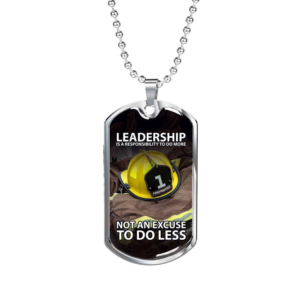 Leadership Dog Tag, Gift for Her, Leadership is A Responsibility to Do ...