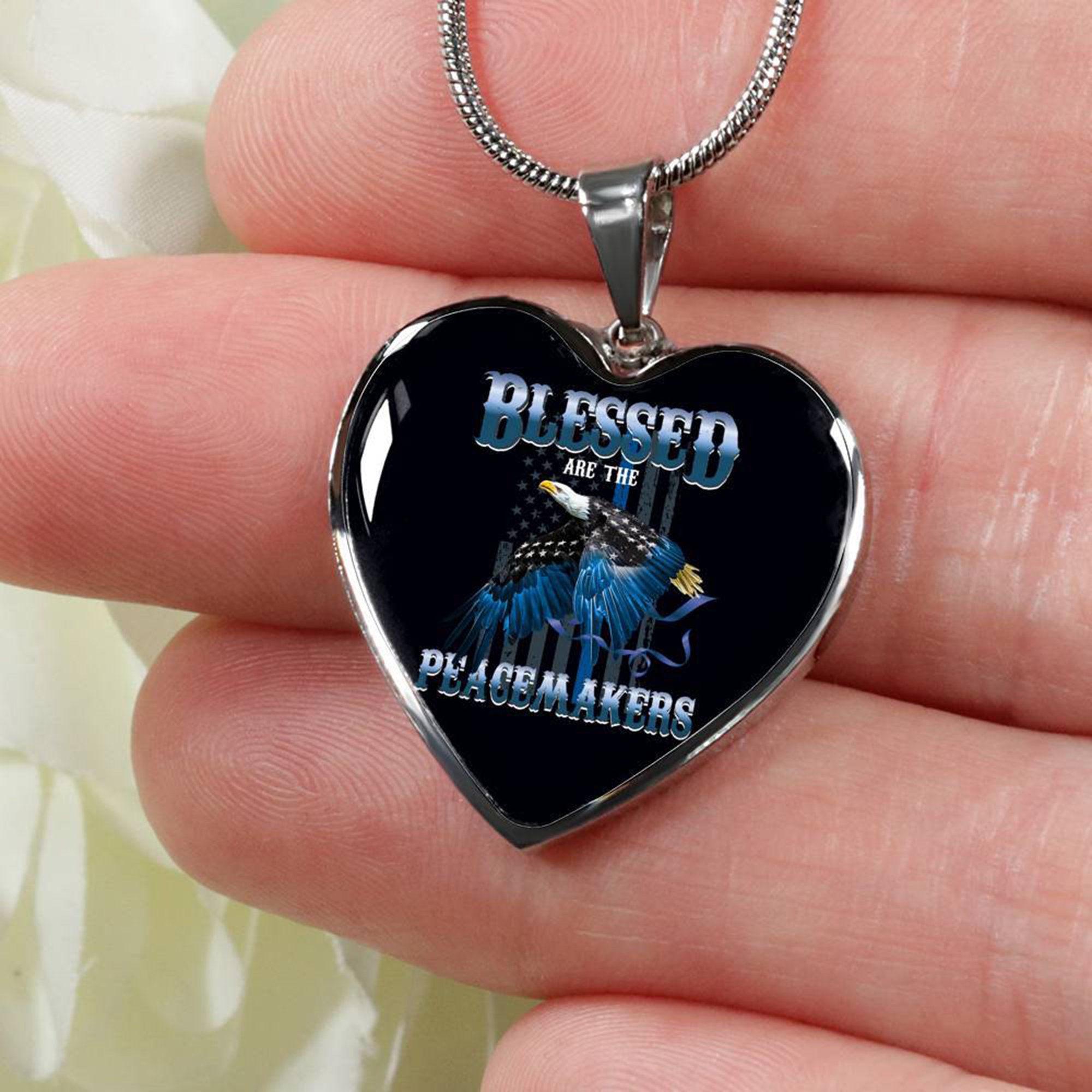 Peacemakers Necklace, Blessed Are the Peacemakers Necklace, Police ...