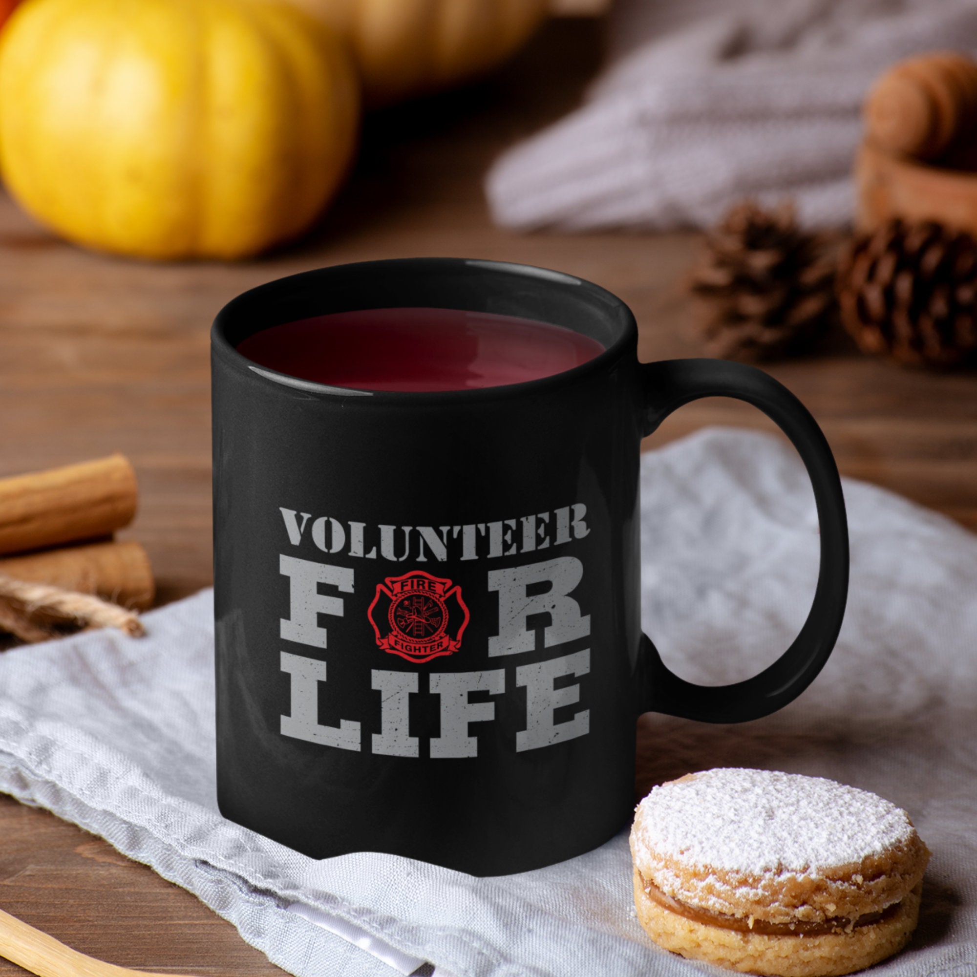 Volunteer Firefighter Mug- Fun Volunteer Gifts- Gift for Him - Gift for ...