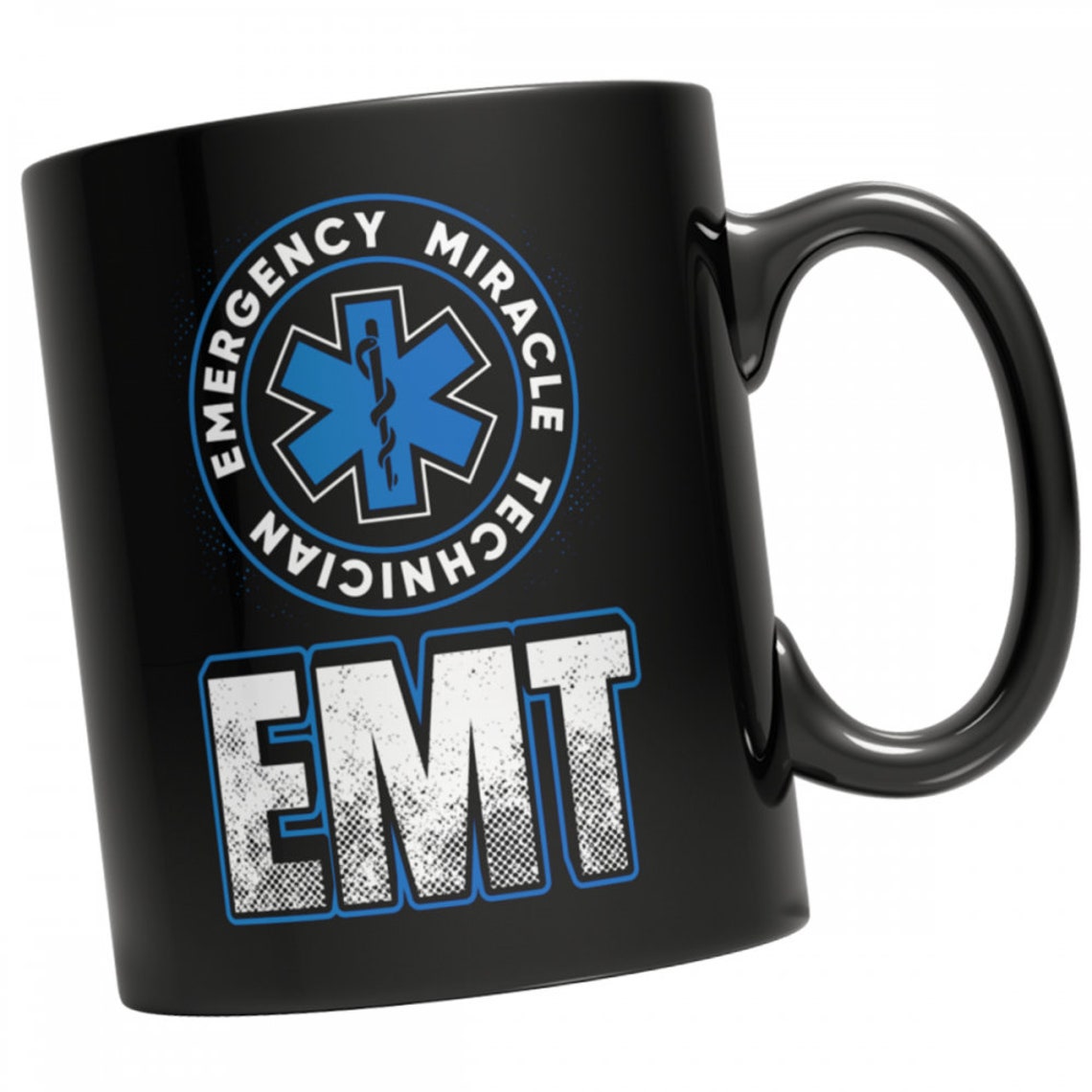 Cool EMT Coffee Mug - Emergency Miracle Technician Mug - Awesome Emergency Medical Technician ...