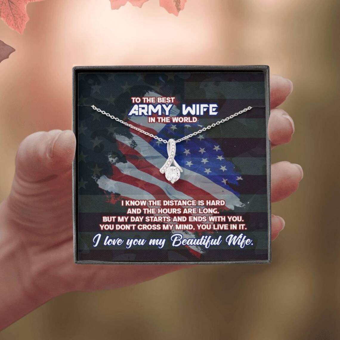 To the Best Army Wife in the World Army Wife Gift Army - Etsy