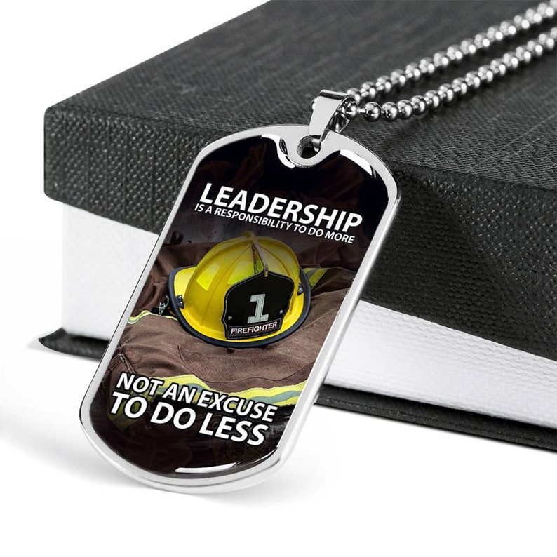 Leadership Dog Tag, Gift for Her, Leadership is A Responsibility to Do ...
