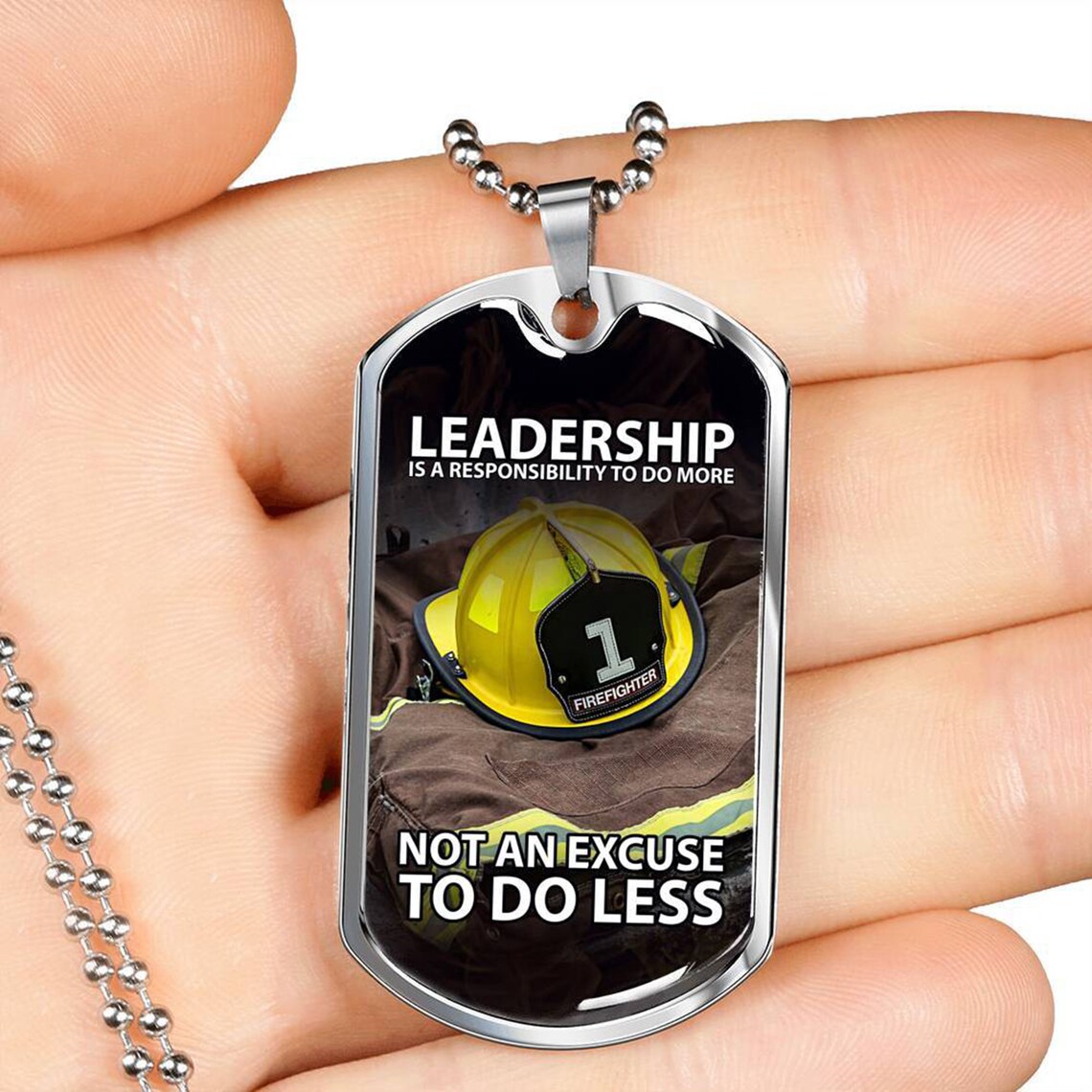 Leadership Dog Tag, Gift for Her, Leadership is A Responsibility to Do ...