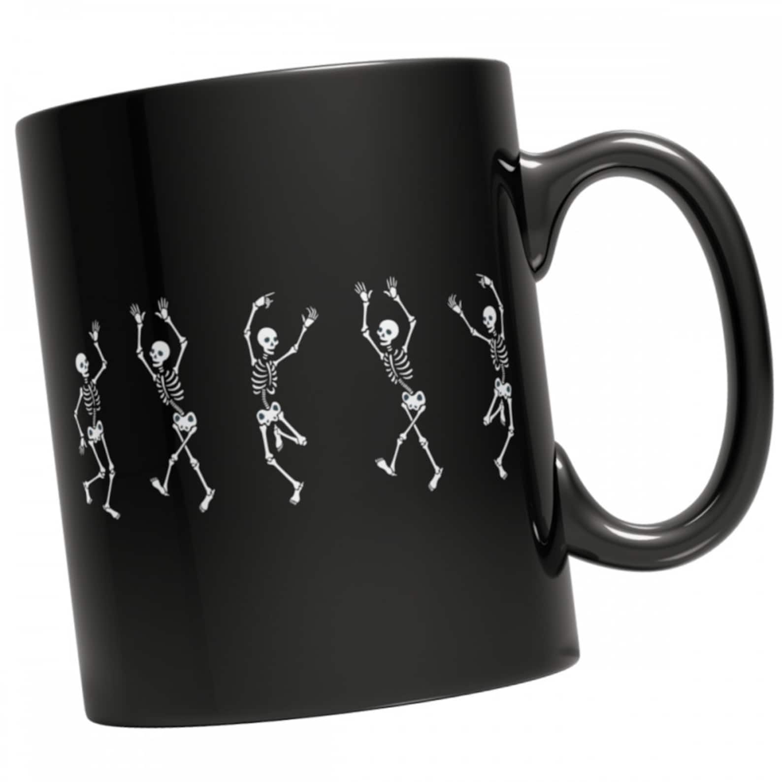 Dancing Skeleton Mug, Skeleton Mug, Halloween Coffee Cup, Fall Mug ...