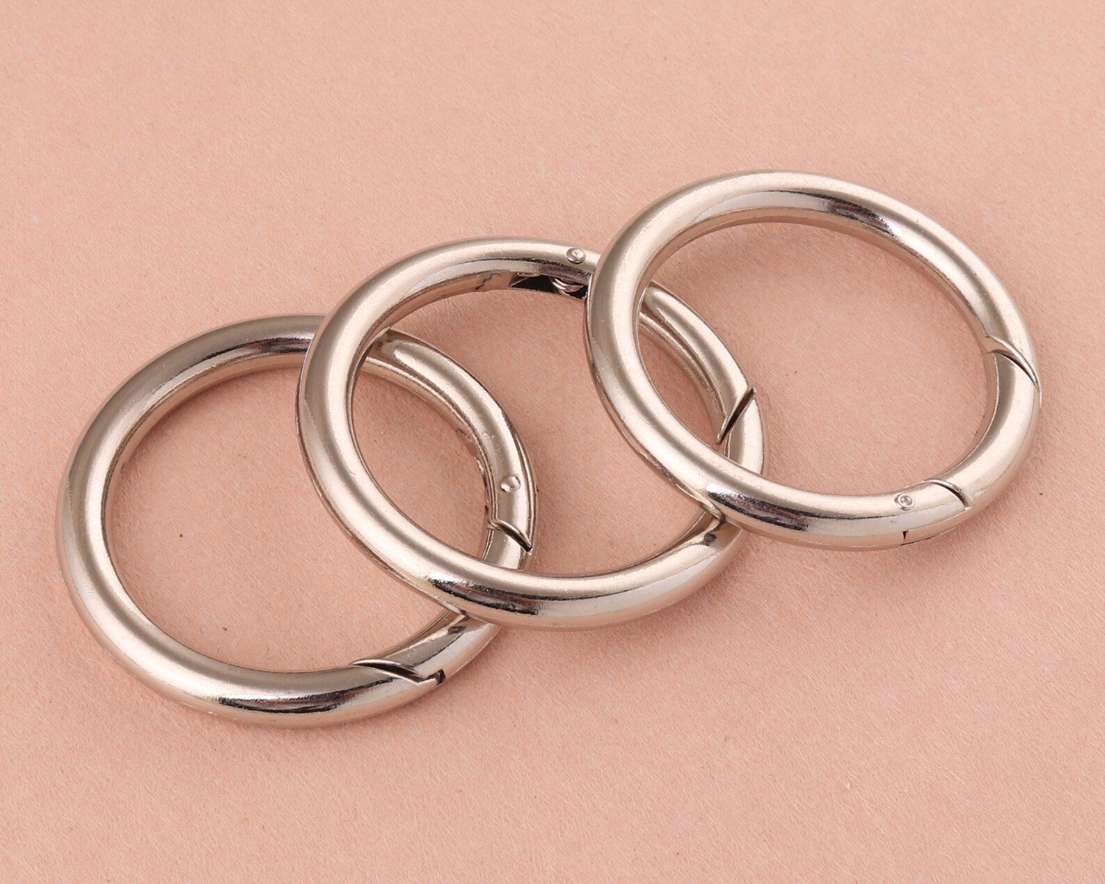 38mm Round Ring Gate Silver Spring Snap Hook Gate O Ringmetal - Etsy