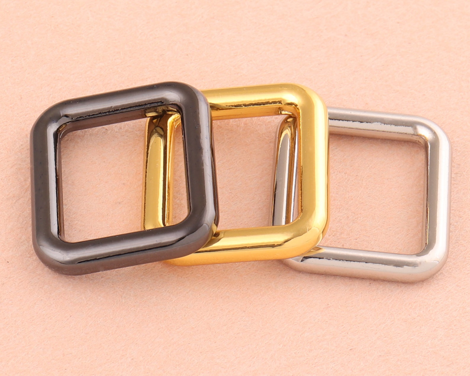 20mm Silver Rectangle Buckle Ring for Bag Belt Loop - Etsy