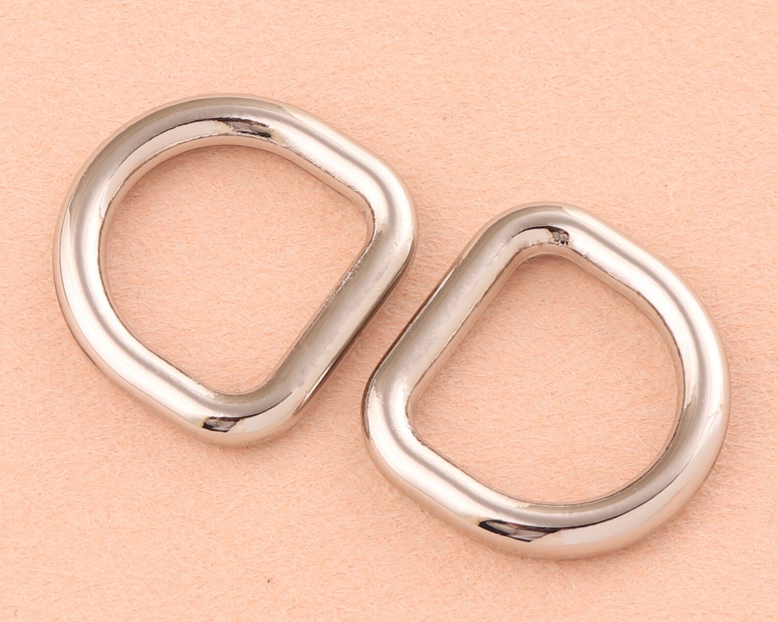18mm Silver D Ring Slide Adjustable Buckles Loopmetal D Rings - Etsy