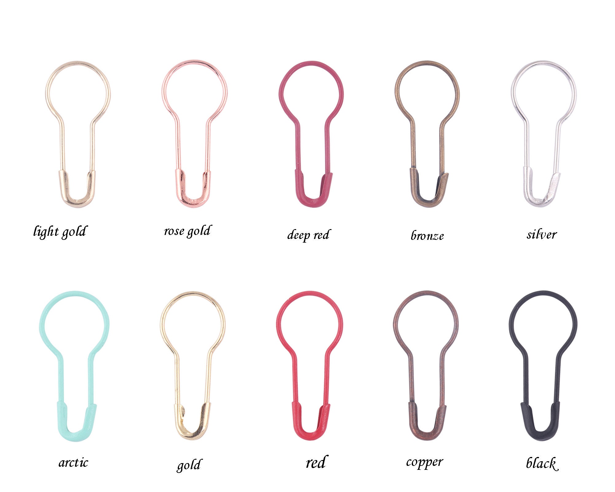 Colorful Tiny Bulb Safety Pins Metal Safety Jewelry Pin Brooch - Etsy
