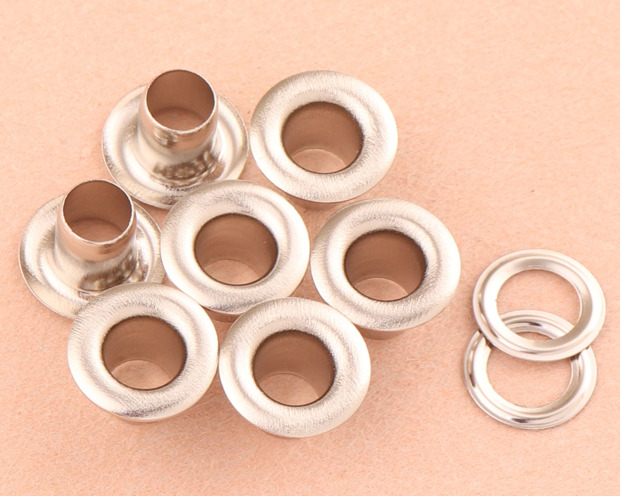 6mm silver eyelets grommets with washers Metal Grommets rivets | Etsy
