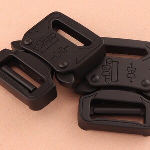 27mm Black Metal Release Buckle Adjustable Backpack Buckles Webbing ...