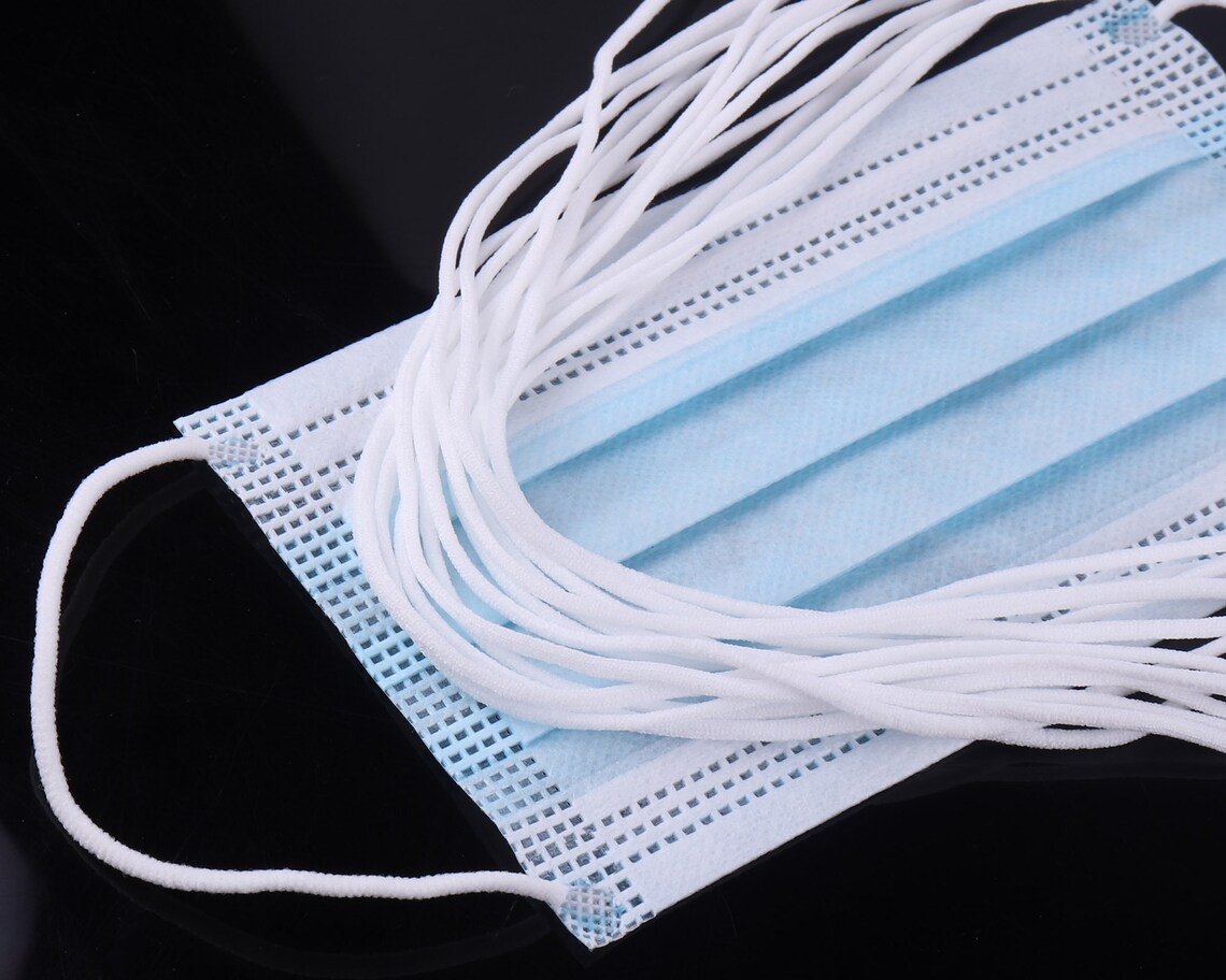 2mm White Round Mask Elastic Cord for Face Mask Stretch Cord - Etsy