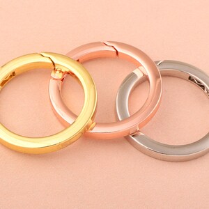 33mm Spring Round Ring Gate Spring Snap Hook Gate Silver O Ring,metal ...