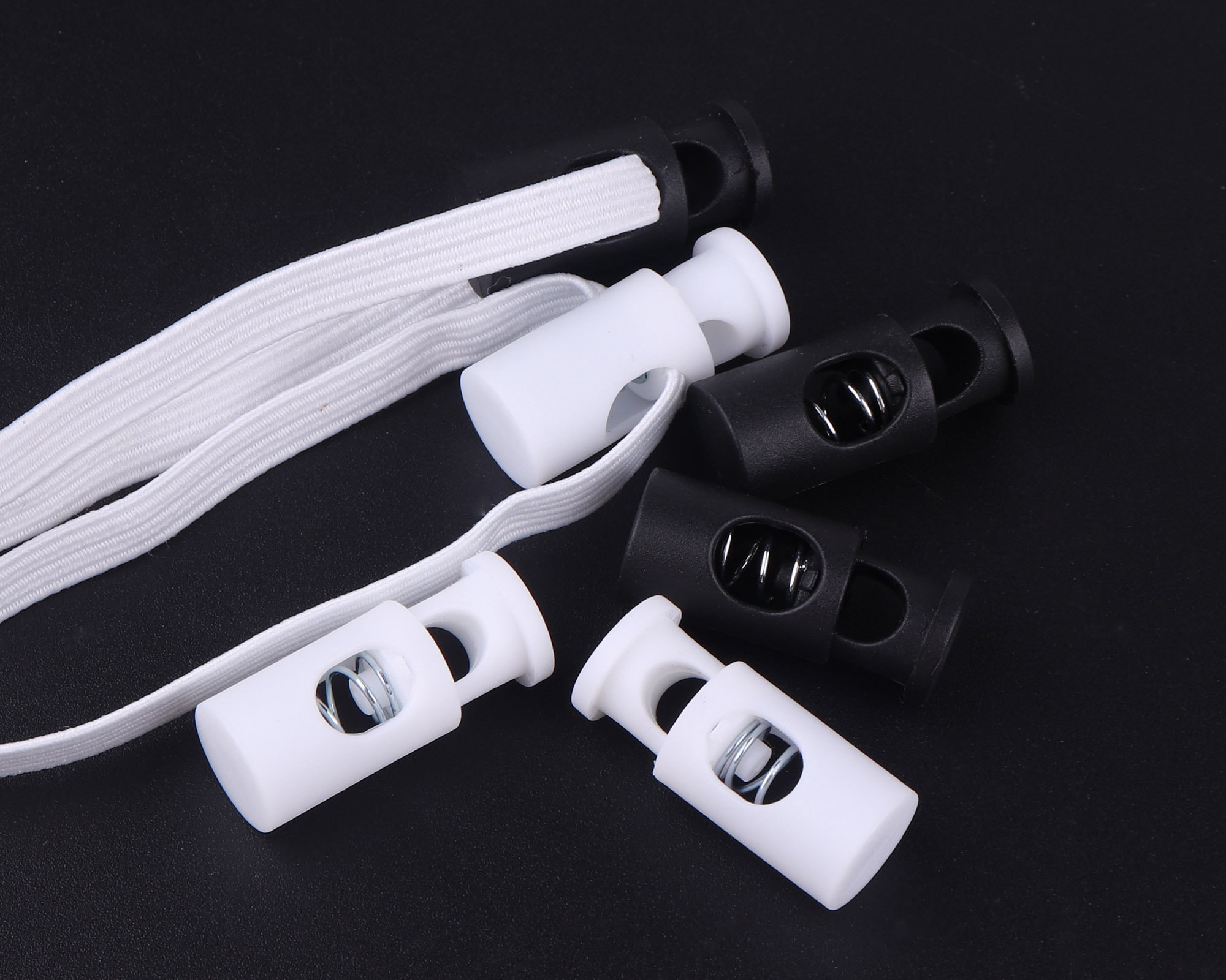 White Cord Lock Adjuster Elastic Adjuster Cord Stop Toggles - Etsy