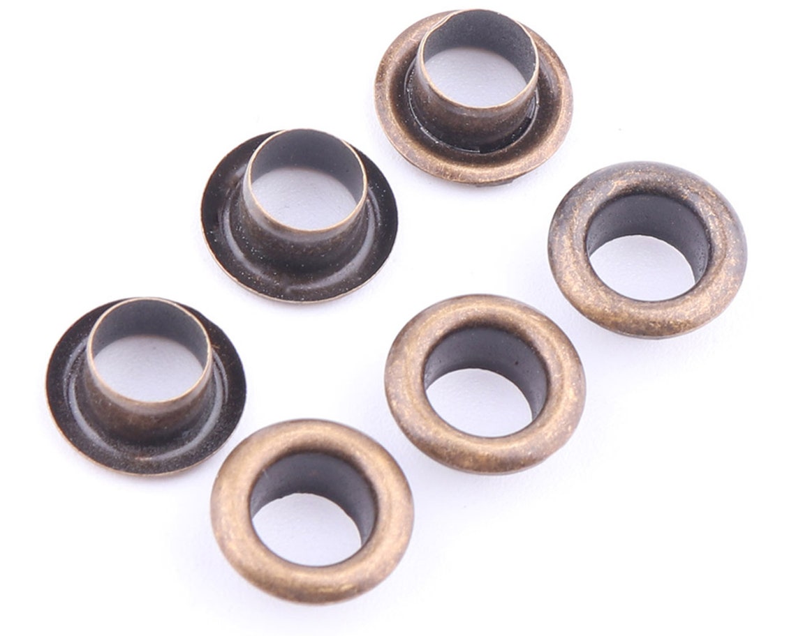 6mm Bronze Eyelets Grommets With Washers Metal Grommets Rivets - Etsy