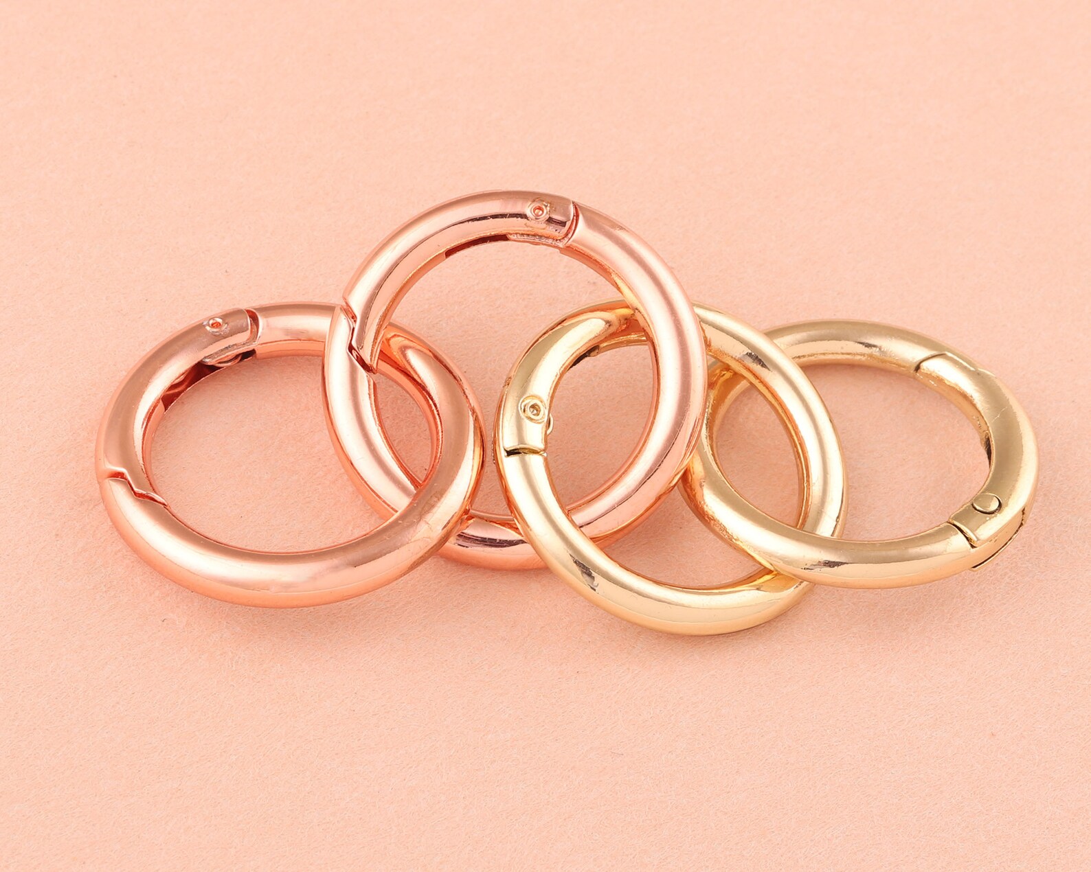 25mm Round Ring Gate Gold Spring Snap Hook Gate O Ringmetal - Etsy