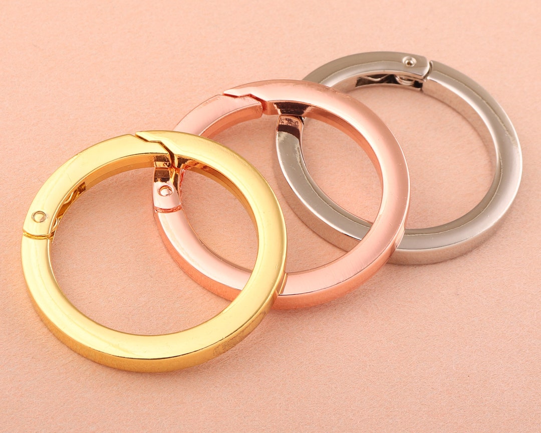 33mm Spring Round Ring Gate Spring Snap Hook Gate Silver O Ring,metal ...