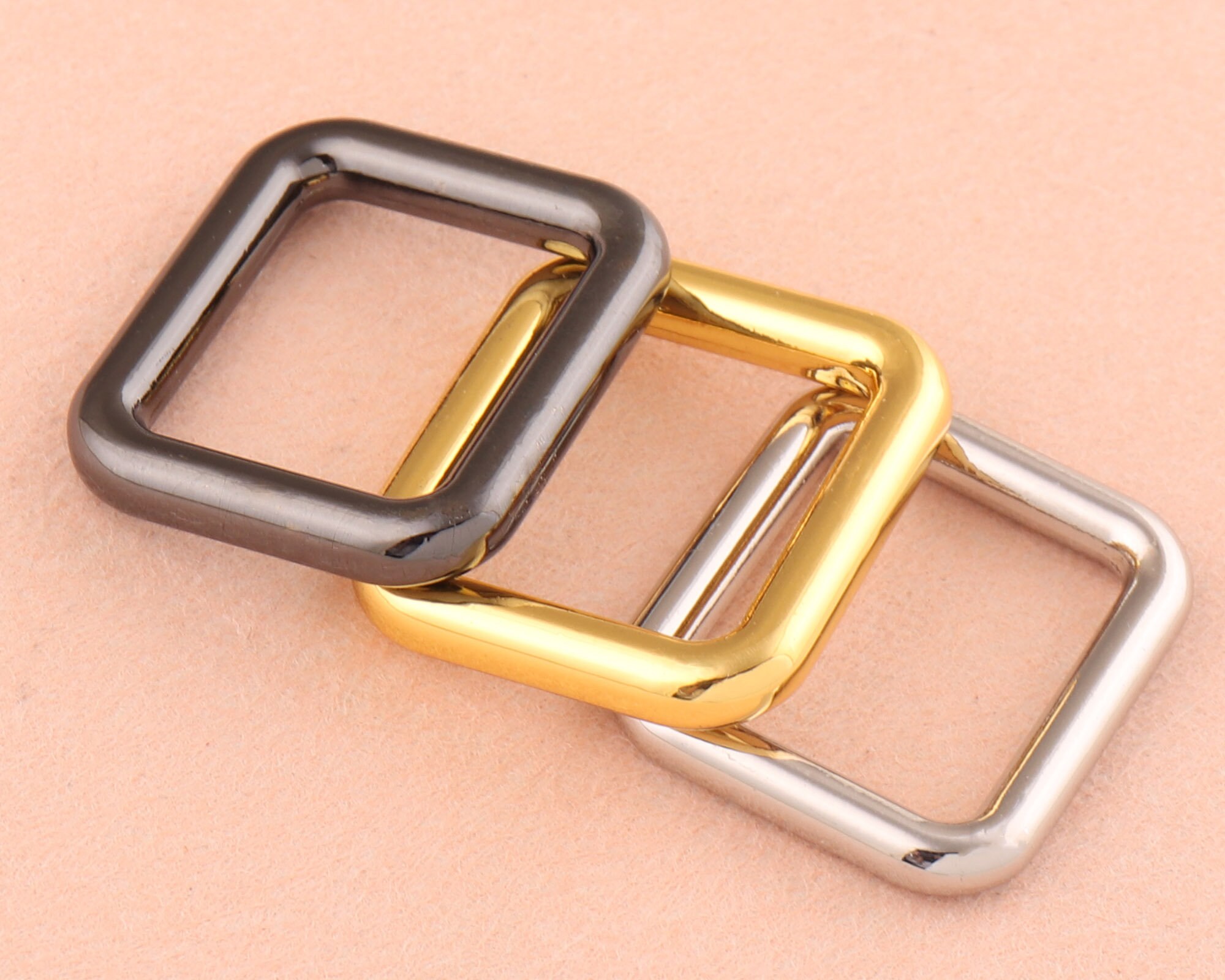 20mm Silver Rectangle Buckle Ring for Bag Belt Loop - Etsy