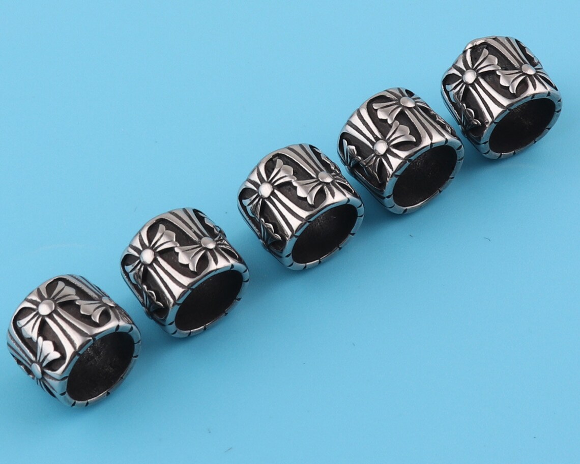 8mm Stainless Steel Spacers Beadsmetal Round Beadsbracelet - Etsy