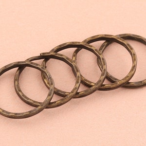 22mm Bronze Round Split Key Rings Key Chain Clasp Supplieso - Etsy