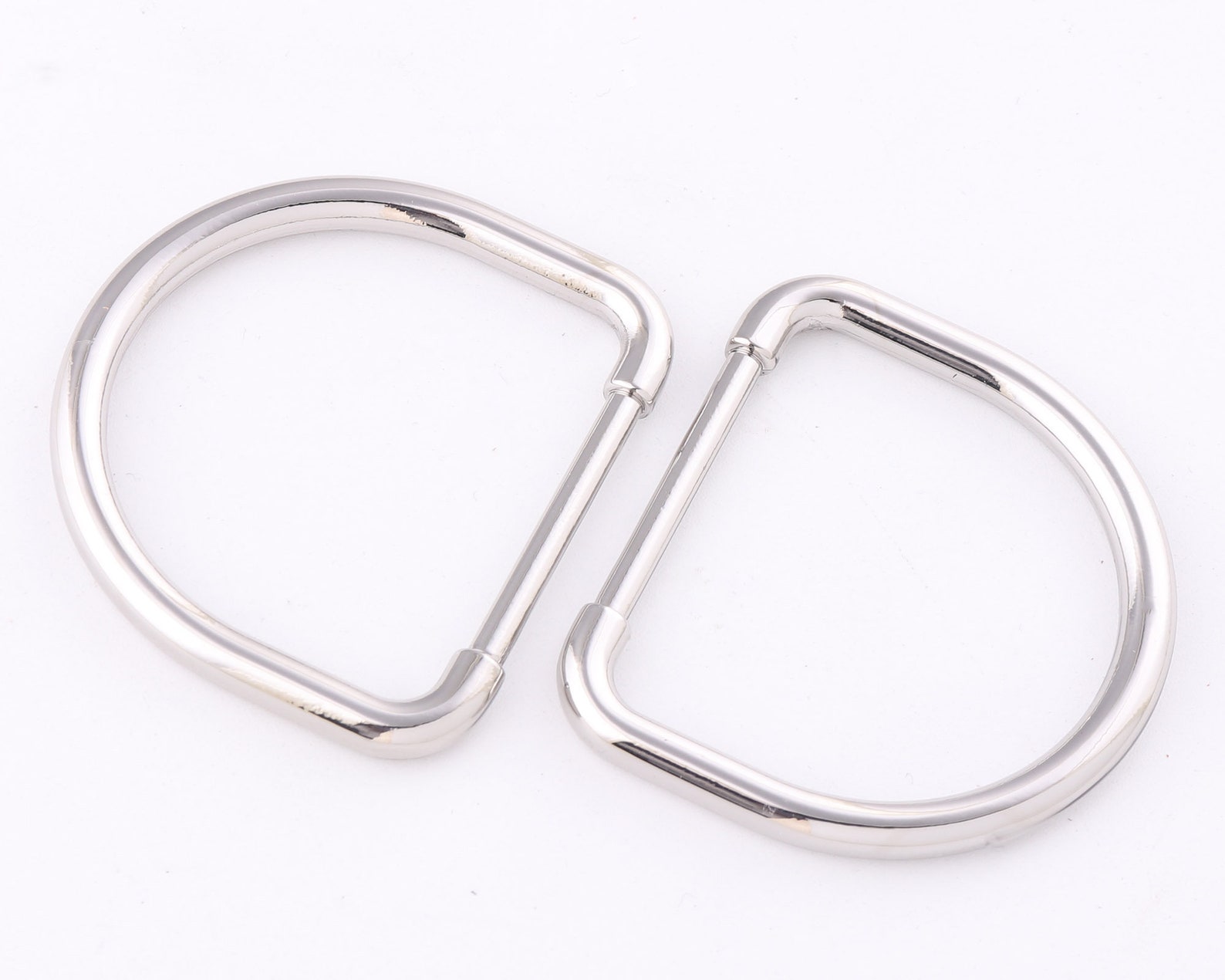 42mm Silver D Ring Slide Adjustable Buckles Loopmetal D Rings - Etsy
