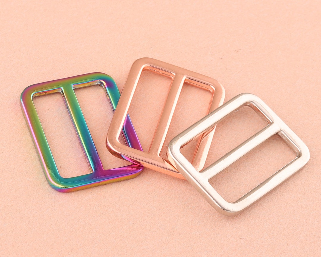 25mm Rainbow Adjustable Belt Buckle Slide Buckles,rectangle Metal Purse ...