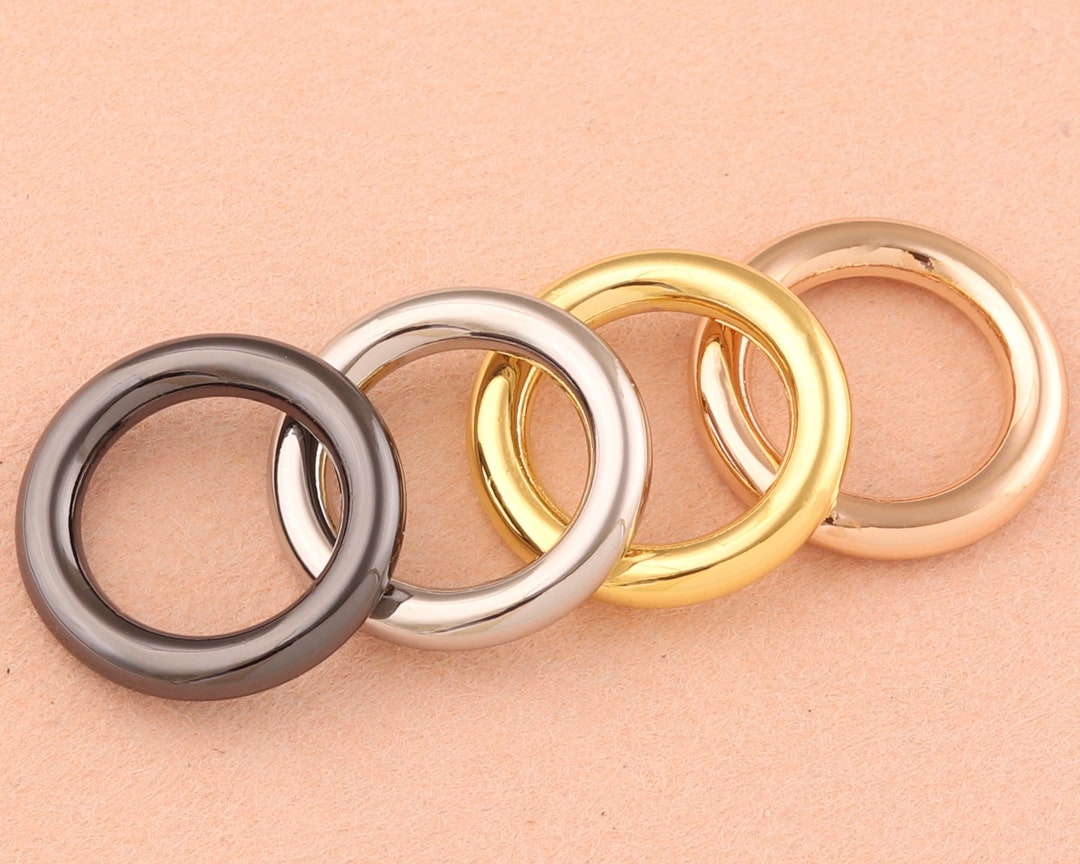 14mm Metal O Rings Welded Metal Loops Silver Round Formed - Etsy
