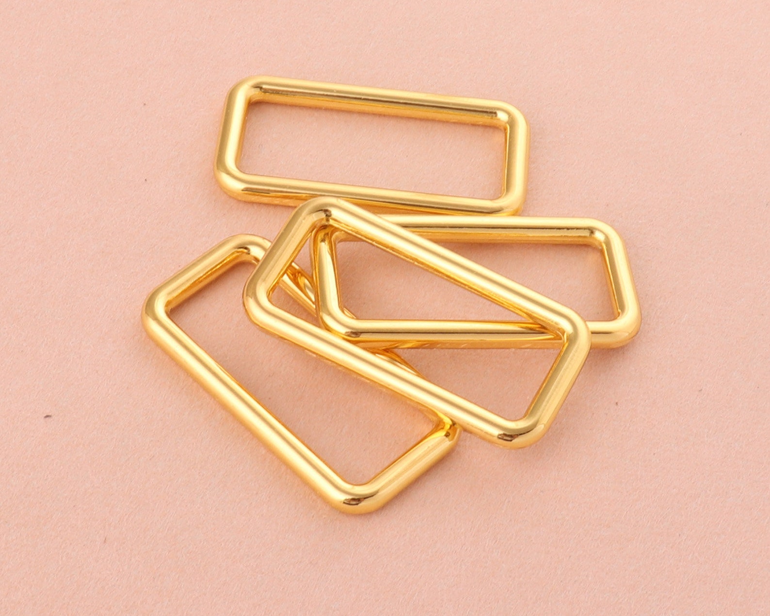 40mm gold Rectangle Buckle Ring for Bag Belt Loop Strapmetal | Etsy