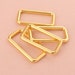 40mm Gold Rectangle Buckle Ring for Bag Belt Loop Strapmetal - Etsy