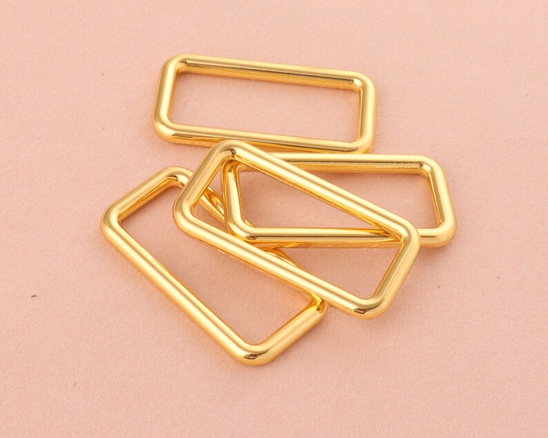 40mm Gold Rectangle Buckle Ring for Bag Belt Loop Strapmetal - Etsy