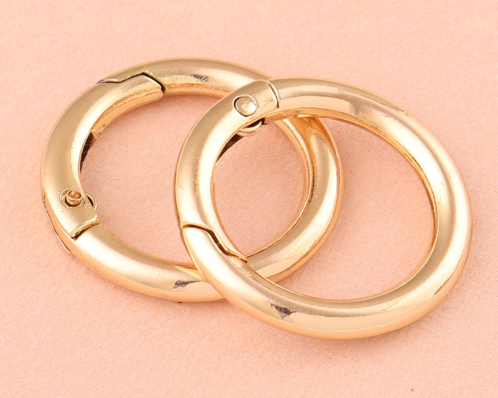 25mm Round Ring Gate Gold Spring Snap Hook Gate O Ringmetal - Etsy