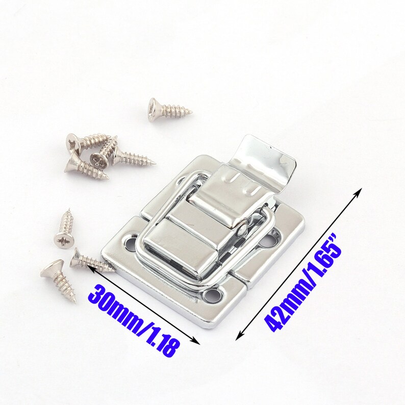 Silver Metal Toggle Case Catch Latch Trunk Drawbolt Closure - Etsy