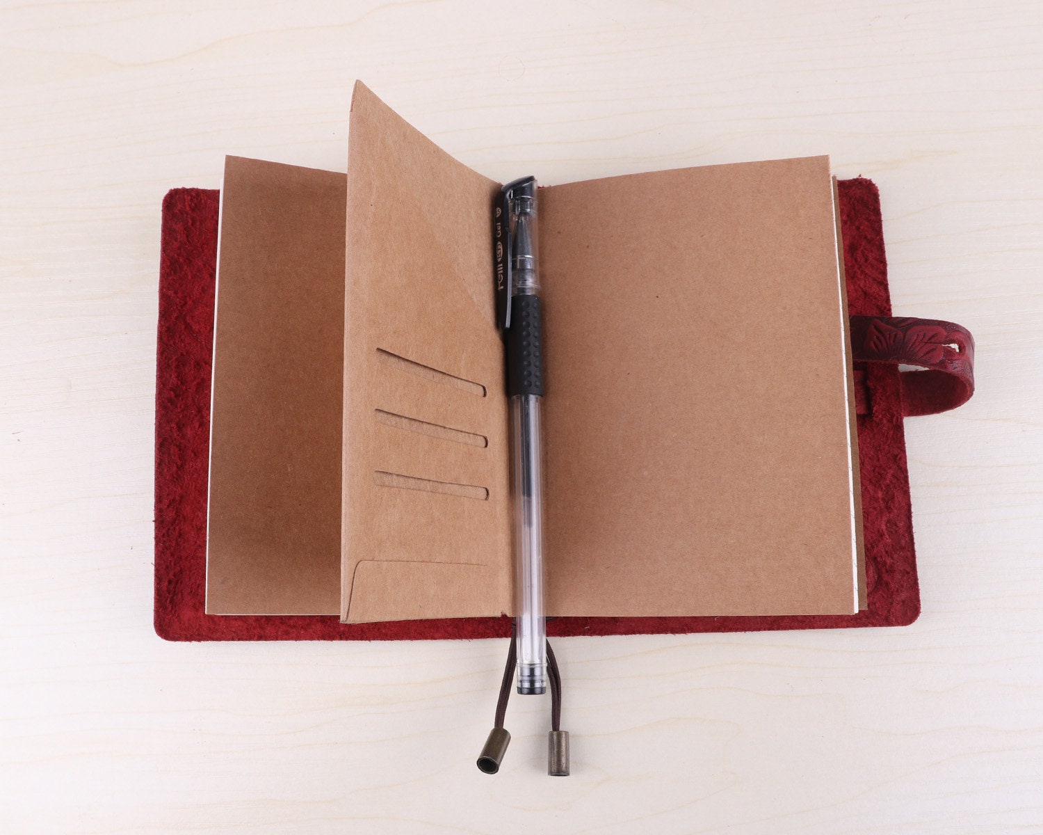 Small leather NotebookVintage Leather Organizer | Etsy