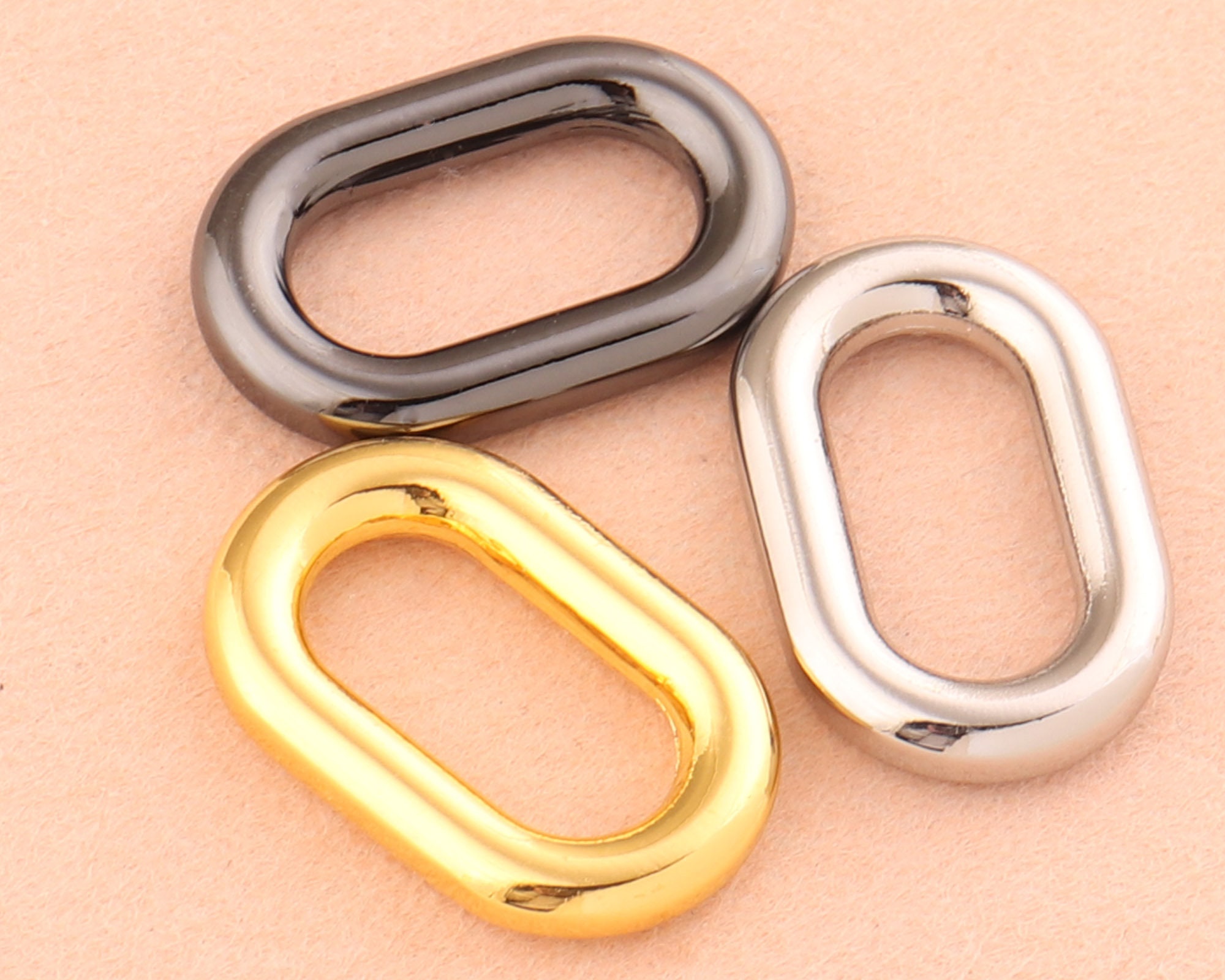 16mm Metal Oval Loop Ringsilver Bag Strap Buckle Purse - Etsy UK