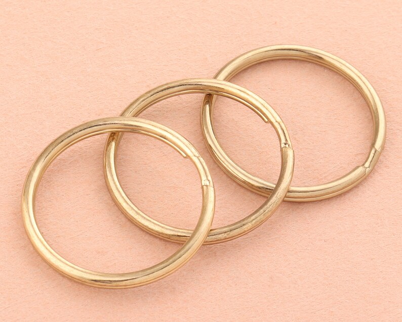 25mm Gold Round Split Key Rings Key Chain Clasp Supplieso - Etsy